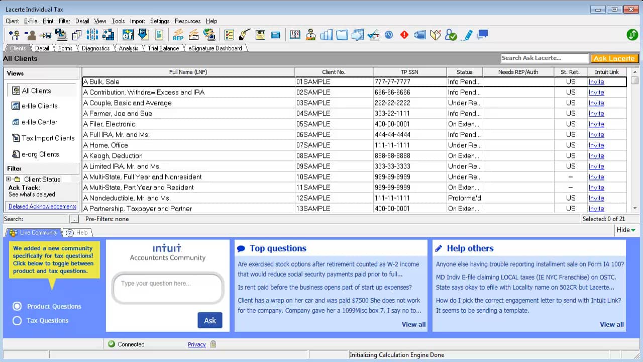 Intuit - Lacerte Tax Software - Getting Started - Using In-Product Help ...