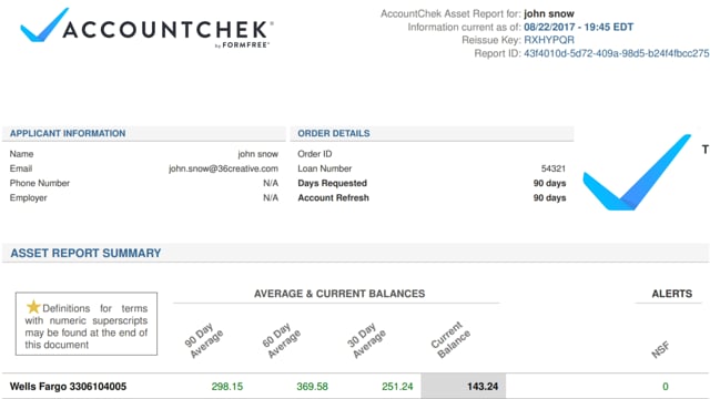 AccountChek Demo Videos on Vimeo