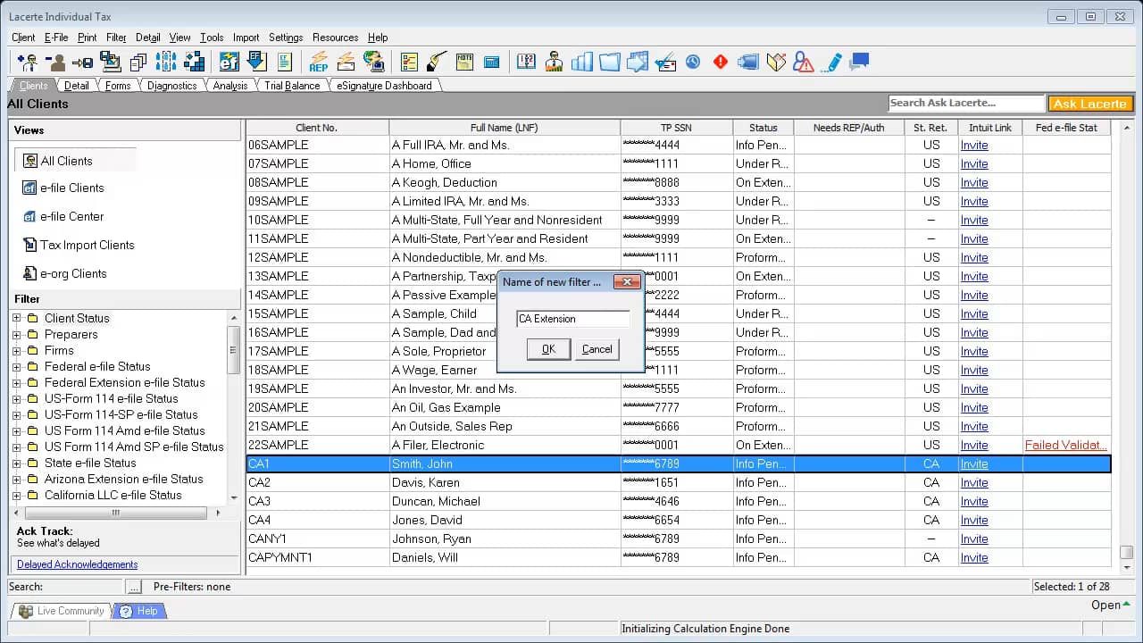 Intuit - Lacerte Tax Software - Completing and Filing Returns - CA ...