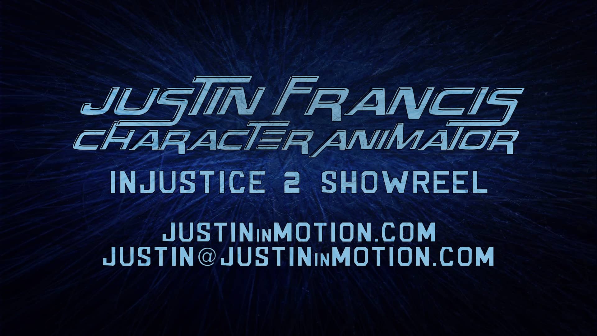 Justin Francis - Injustice 2 Show Reel on Vimeo