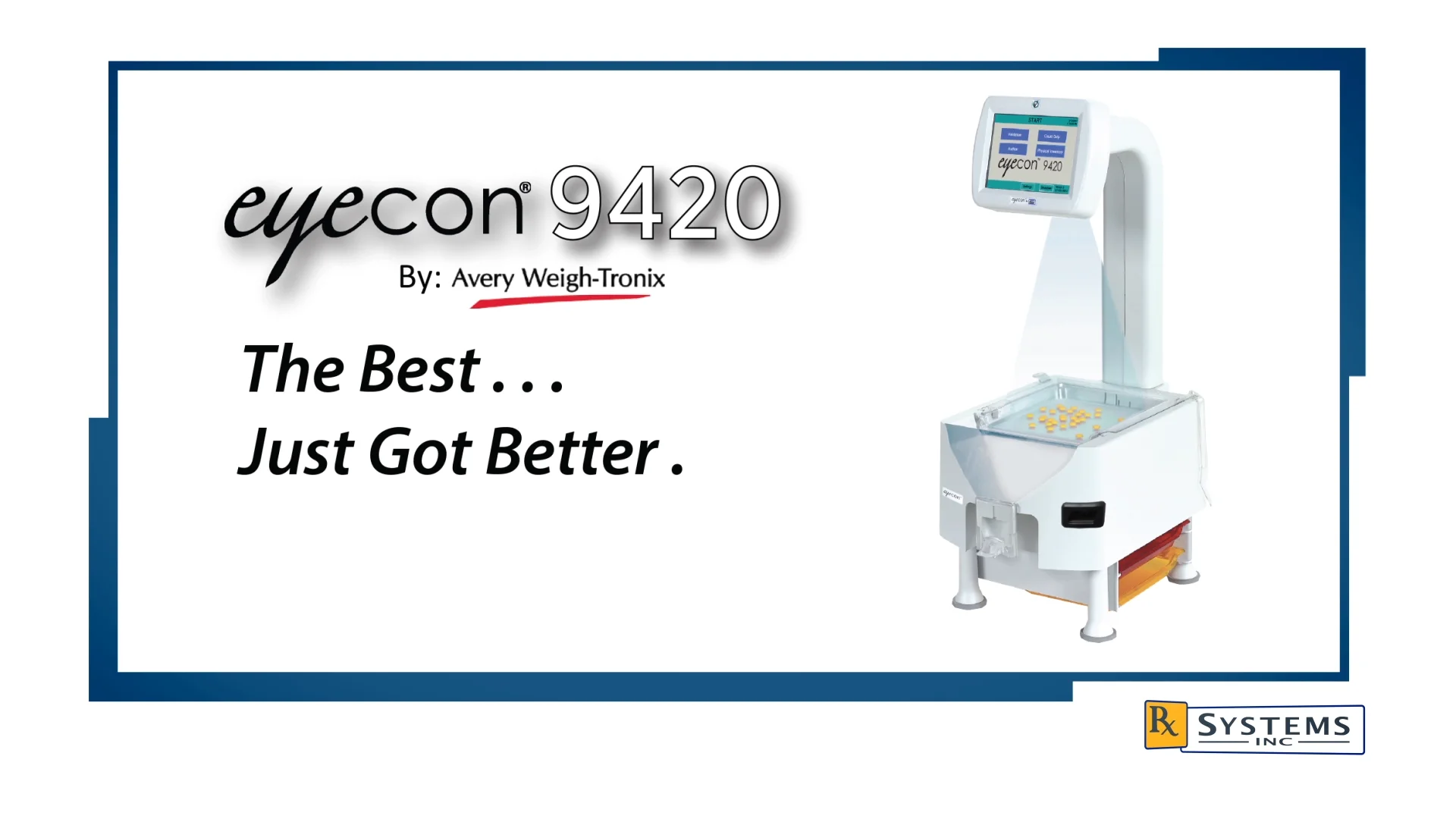 Tablet Counters - Rx Systems, Inc. - Eyecon 9420 by Avery Weigh-Tronix ...