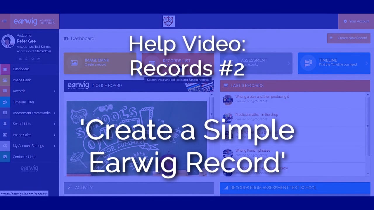 (REC 02) Create a Simple Earwig Record on Vimeo