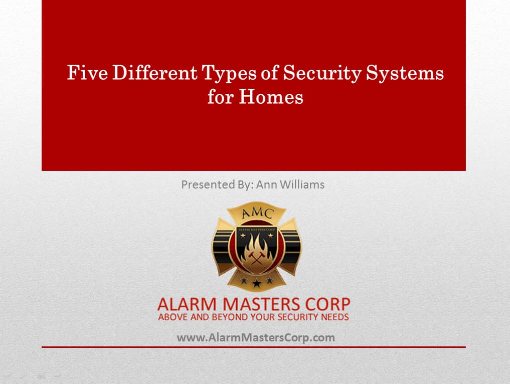 Security Systems for Home | Alarm Masters Corp, Miami Security Expert ...