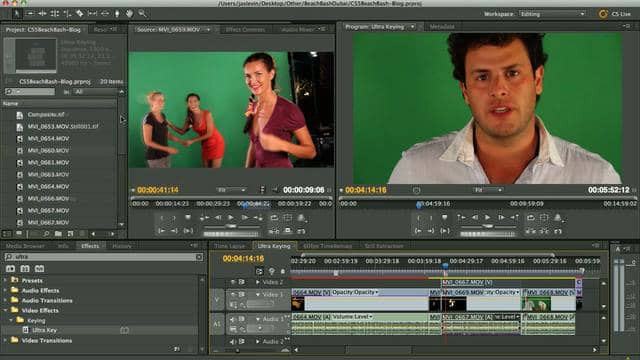 DSLR Workflow in Premiere Pro CS5 - Keying, Time Remapping & Stills on ...