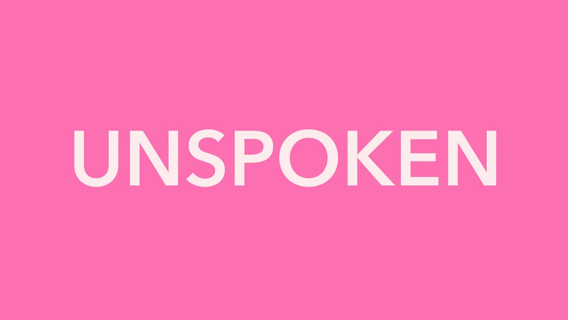 'UNSPOKEN' Documentary - TRAILER on Vimeo