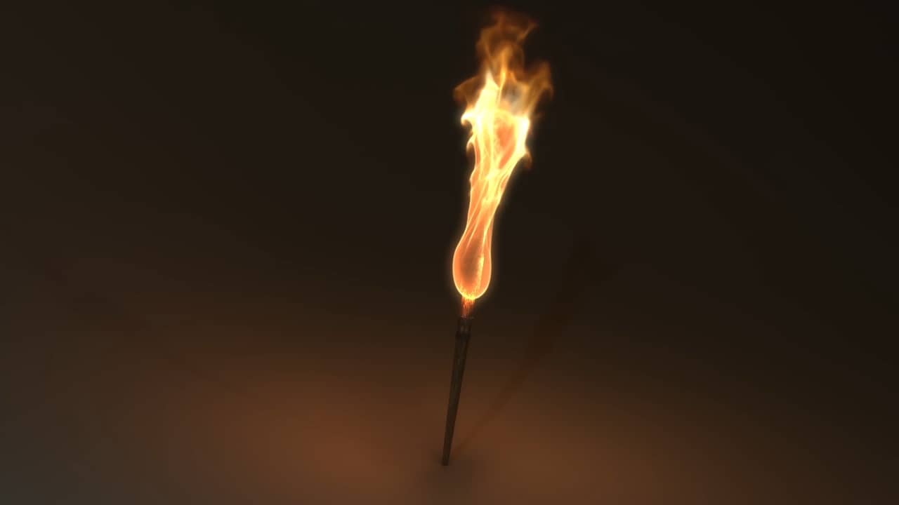 Test of a torch with Houdini's Pyro on Vimeo