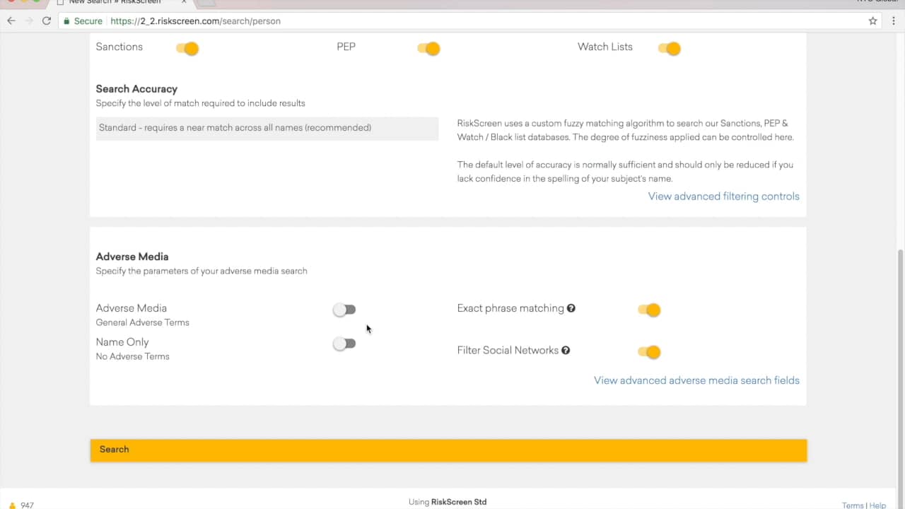 RiskScreen Pro Search v2.2 on Vimeo