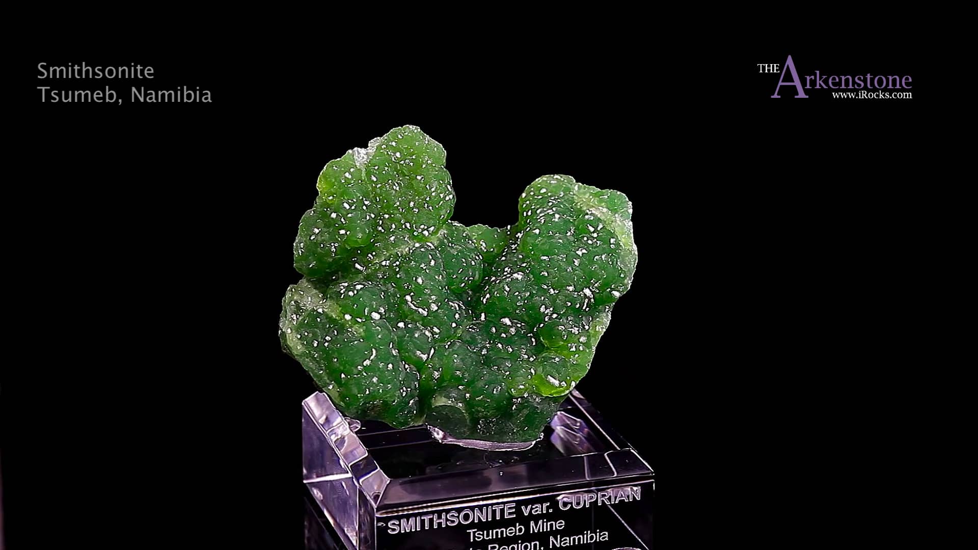 Green Smithsonite from Namibia on Vimeo