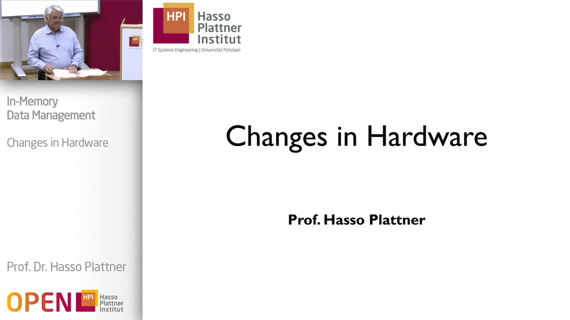 Changes in Hardware | In-Memory Data Management | openHPI