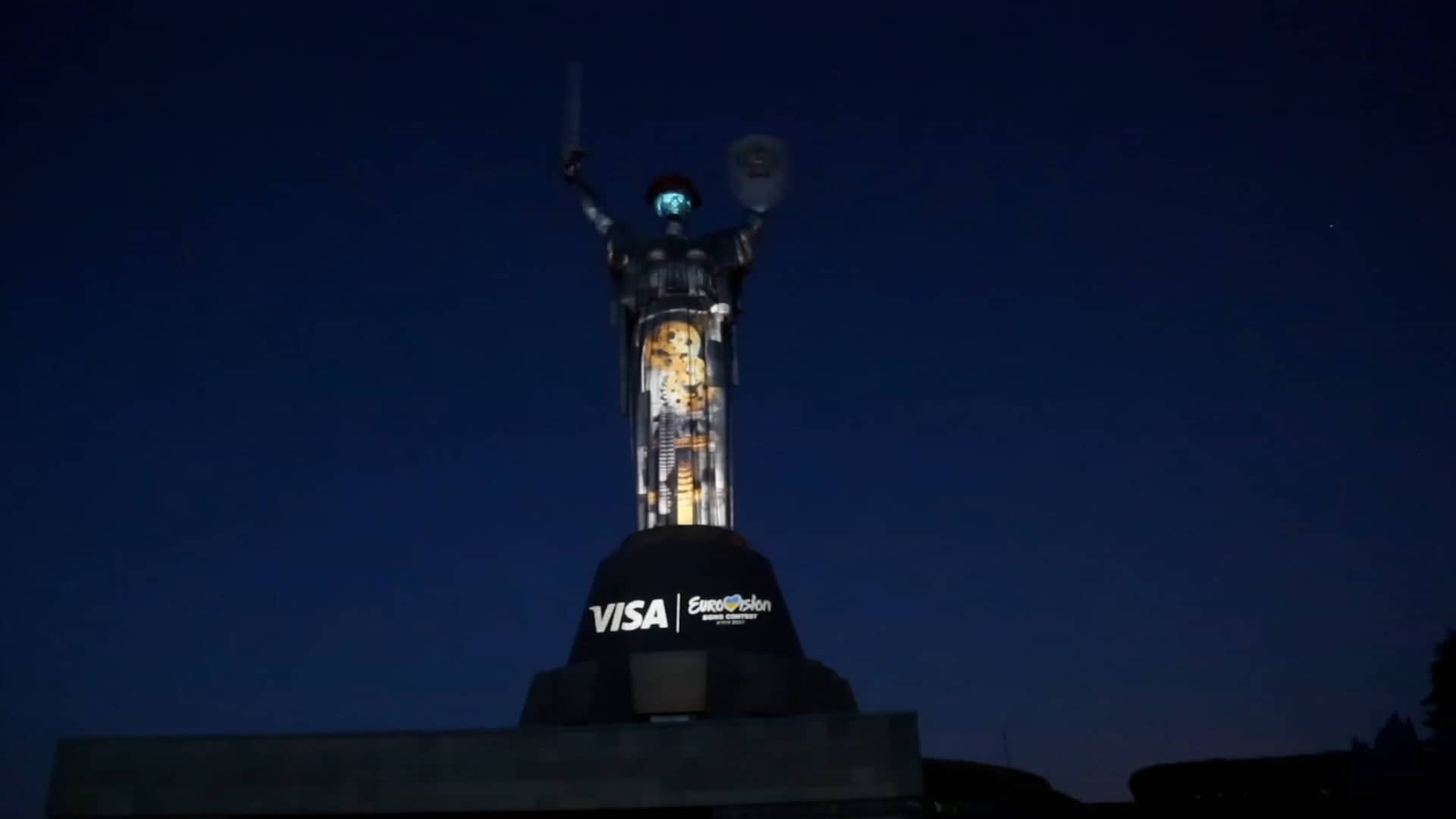 3D projection Mapping on Motherland Statue on Vimeo