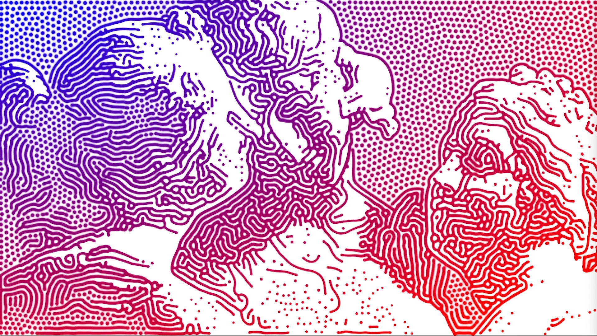 Processing: Reaction Diffusion Halftone patterns on Vimeo