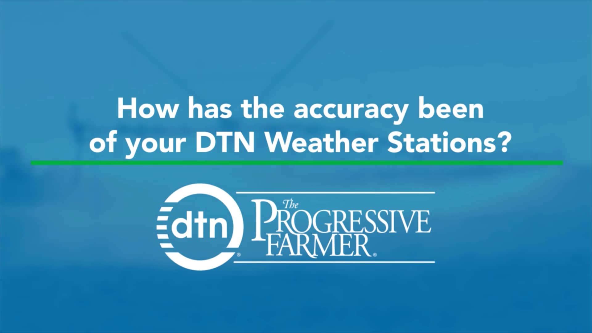 Mark Nowak - DTN Weather Station Accuracy on Vimeo