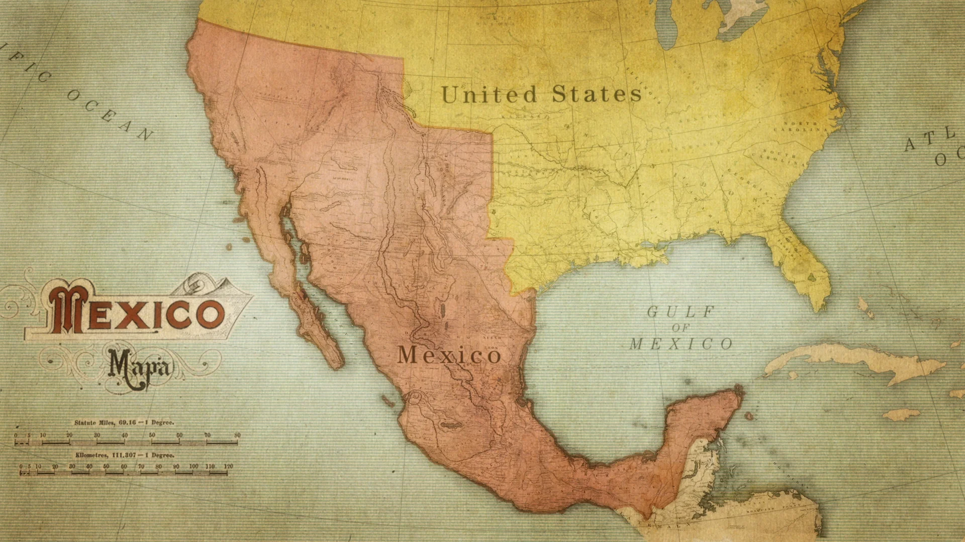 US-Mexico War Map