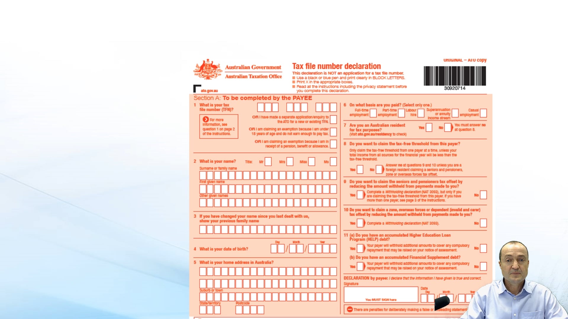 Chapter 1-2 TFN Declaration Q 1 - 10 on Vimeo