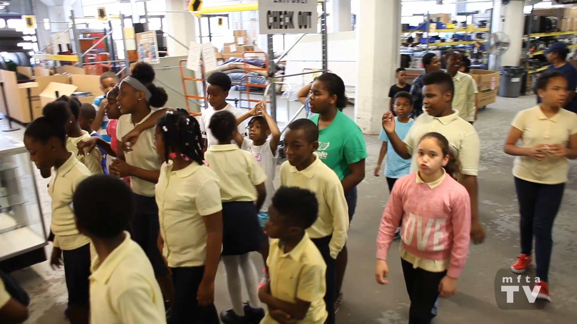 Students at PS 5 Take a Tour of the Materials for the Arts Warehouse on ...