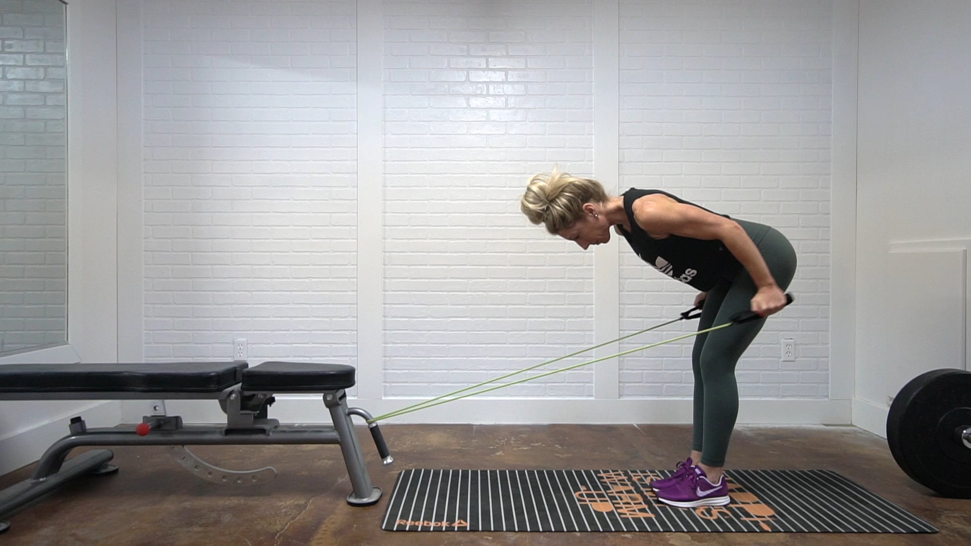 Banded Bent over Tricep Kickback on Vimeo