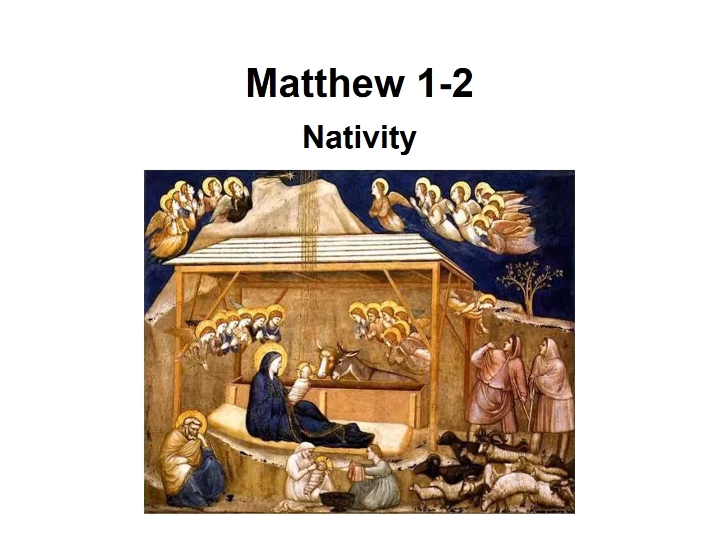 Matthew 1-2 Nativity with Mary's genealogy audio