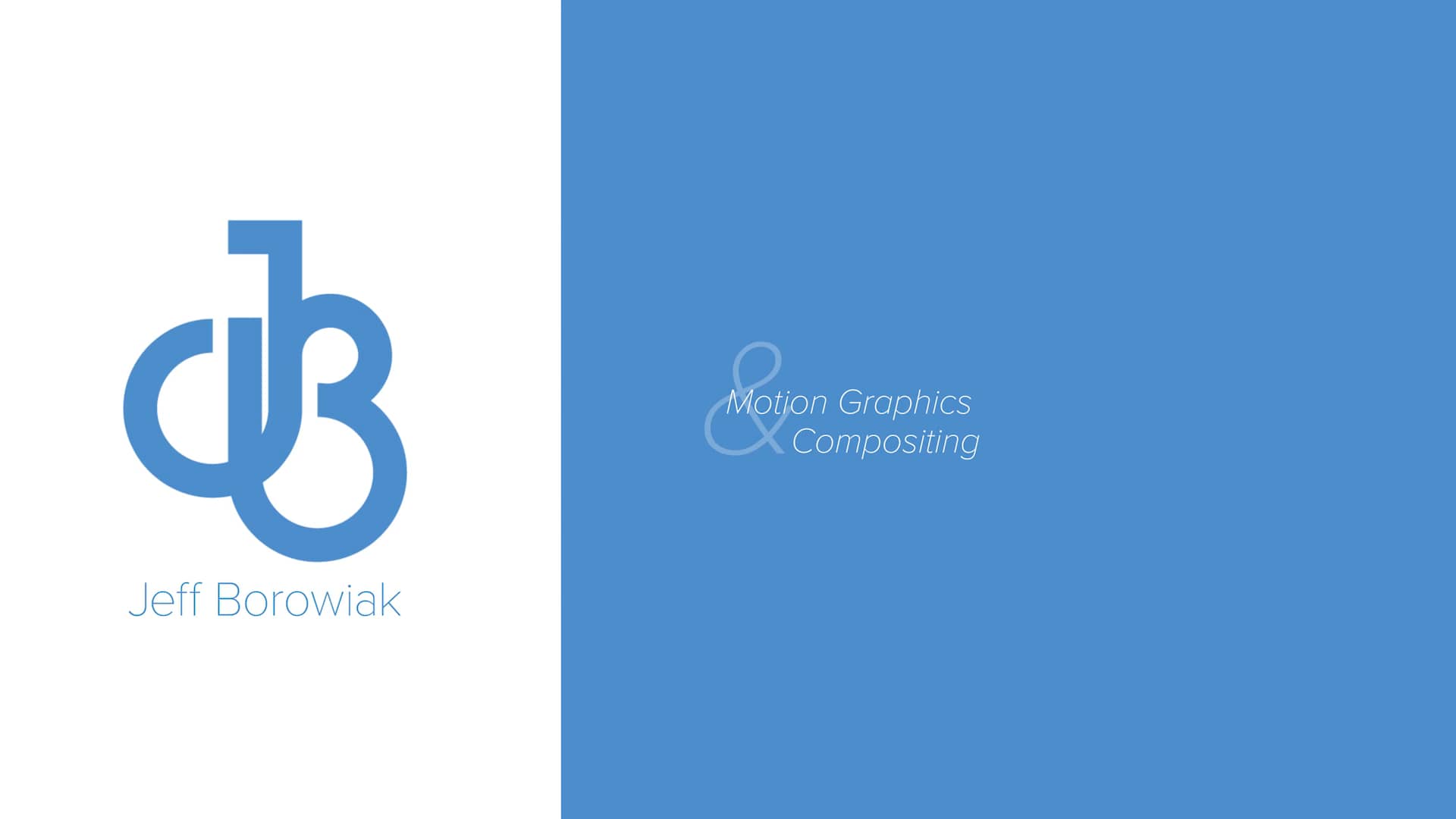 Jeff Borowiak: Motion Graphics Reel 2017 on Vimeo