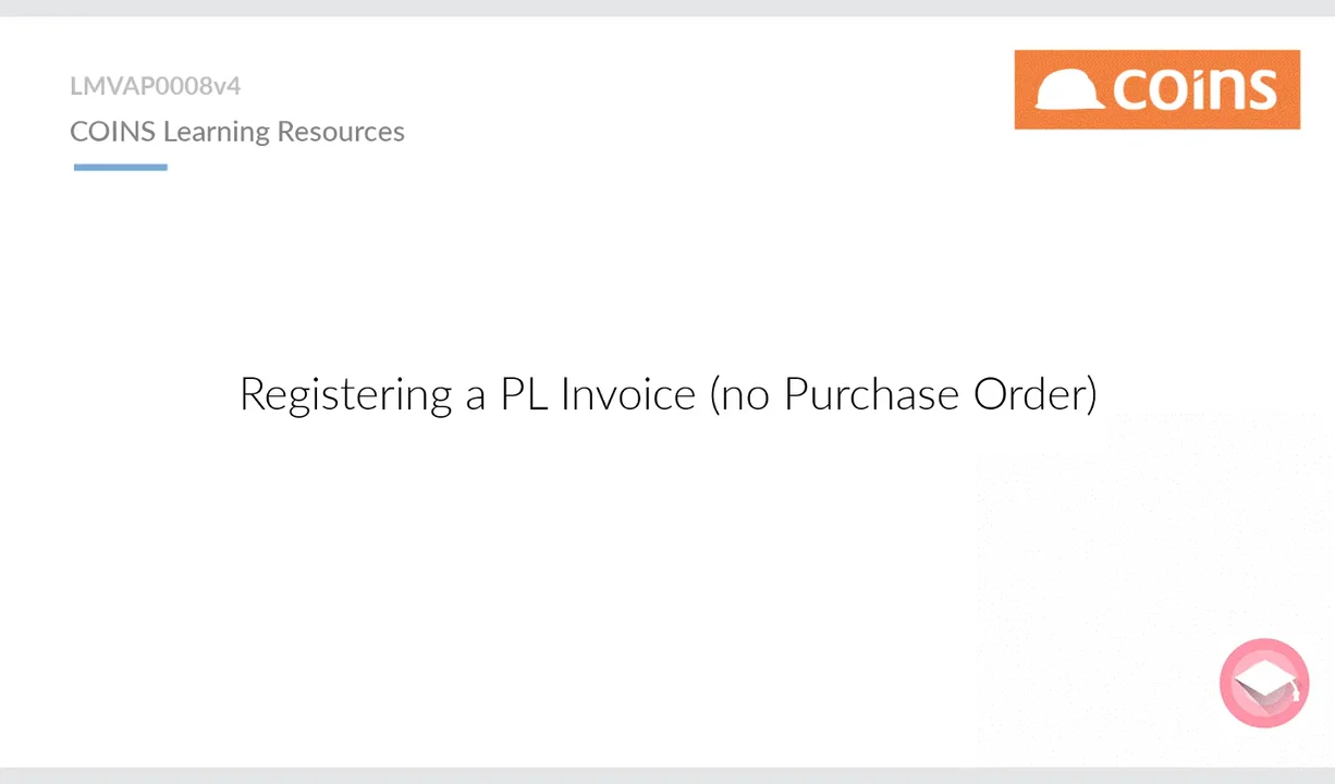 Purchase Ledger - Invoice Processing - HOW TO...Register an Invoice ...