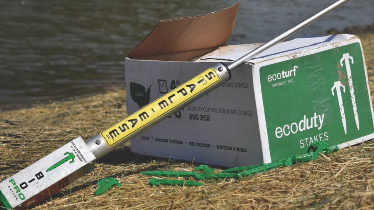 Ecoturf Bio Staking System on Vimeo