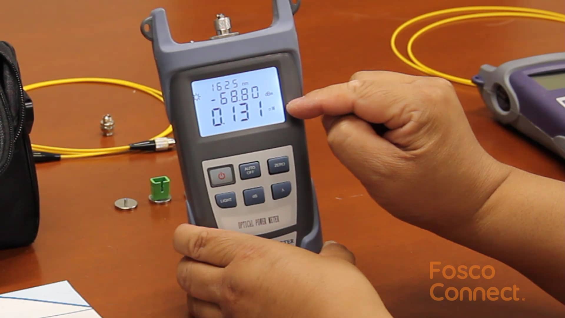 How to test fiber patch cable insertion loss with a hand held optical ...
