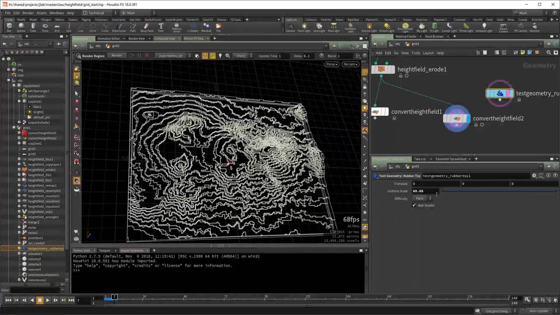 Terrains - Heightfields | Jeff Lait | Houdini 16 Masterclass on Vimeo
