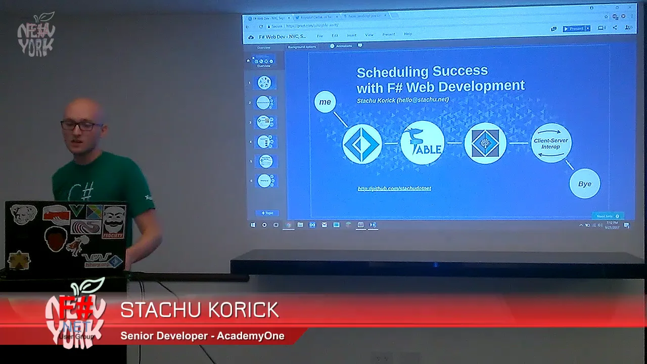 [nyc-fsharp] Full-Stack F# with the Fable Compiler with Stachu Korick on Vimeo