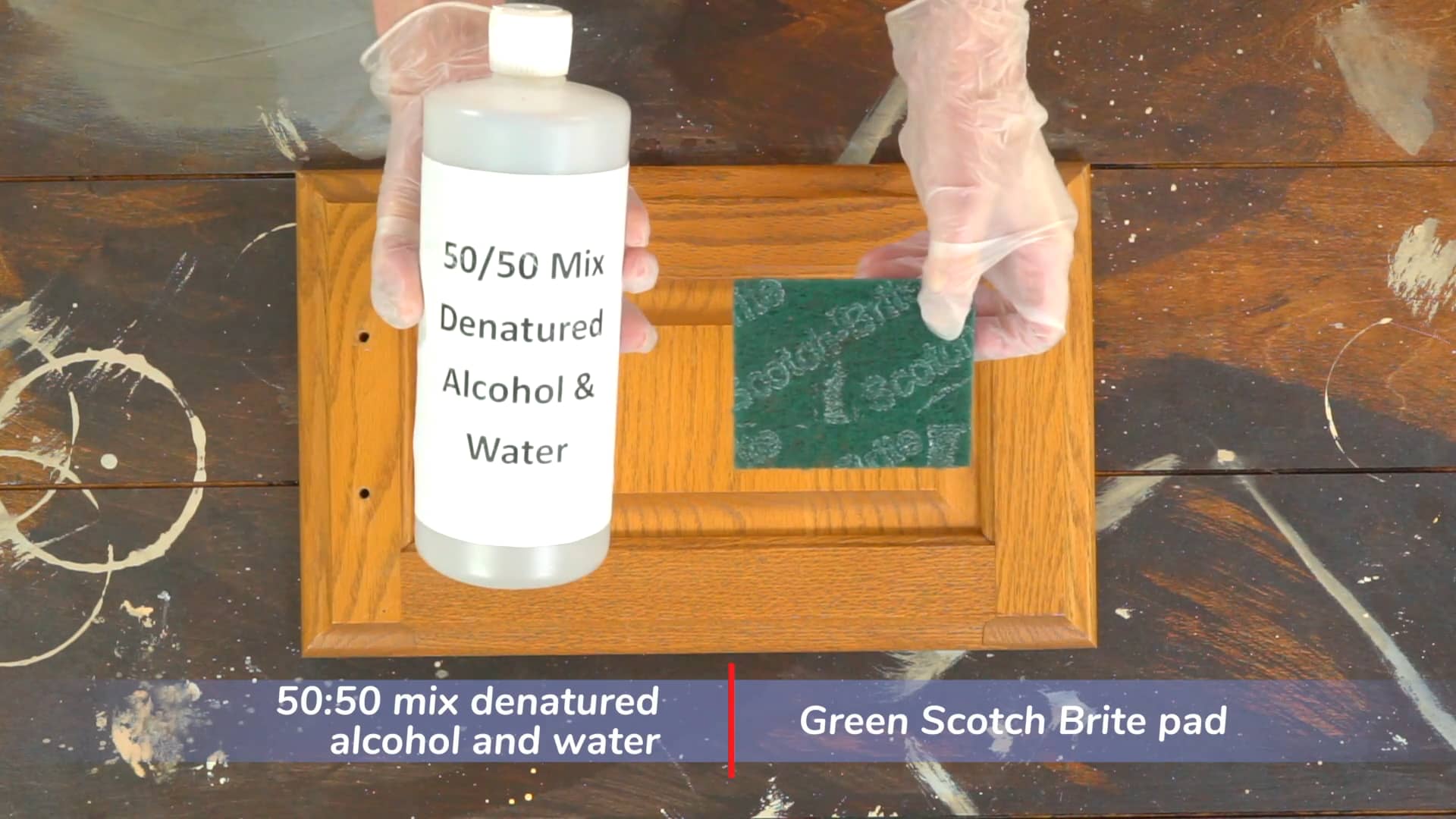 How To Prep Clean An Existing Finish Before Painting or Stainig on Vimeo