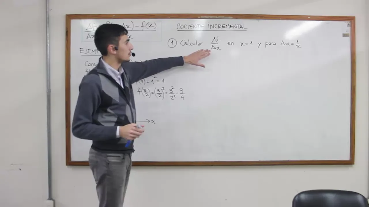 COCIENTE INCREMENTAL EJEMPLO 1