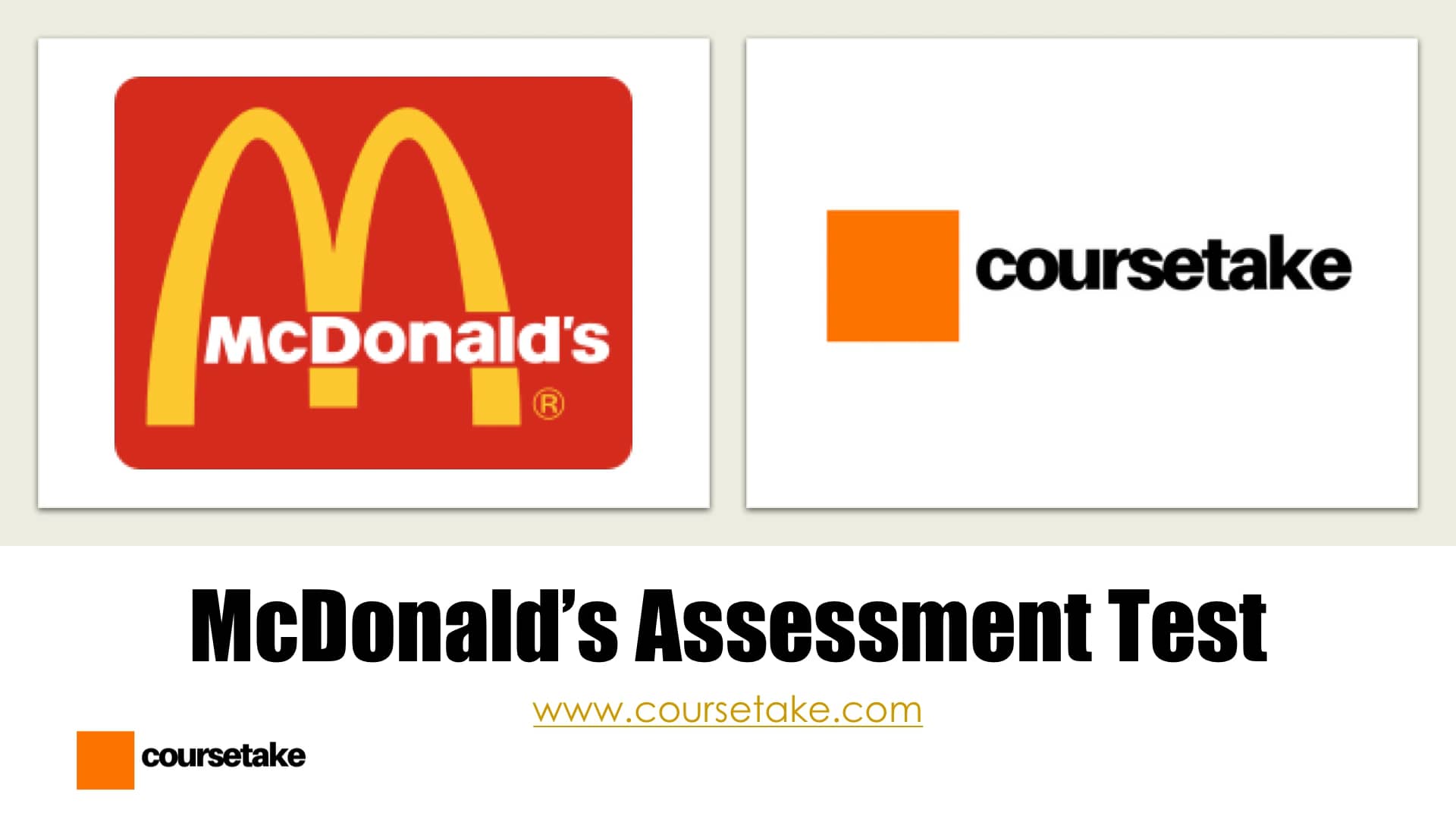 McDonald's Assessment Test - Introduction on Vimeo