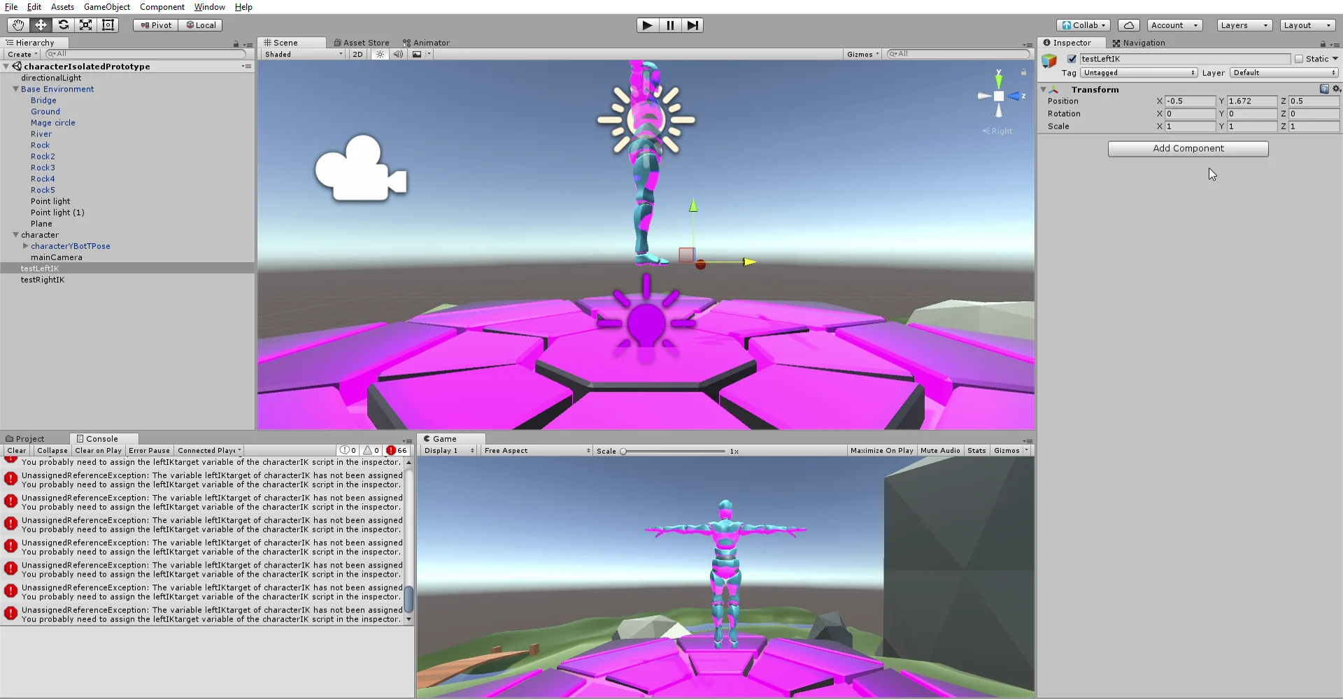 Unity 2017.1.1f1 Personal (64bit) - characterIsolatedPrototype.unity - Maxorious - PC, Mac ...
