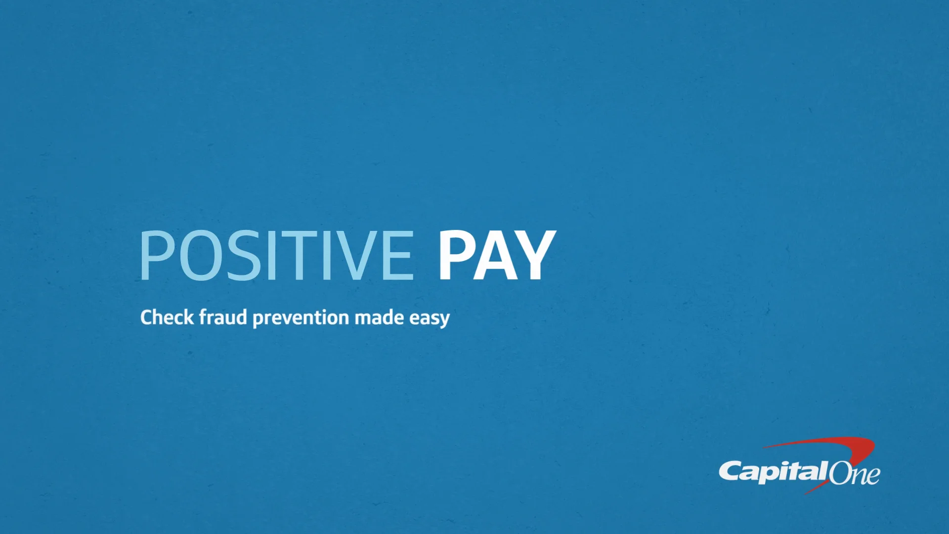 Infographics / Explainer Videos - Capital One - Positive Pay on Vimeo