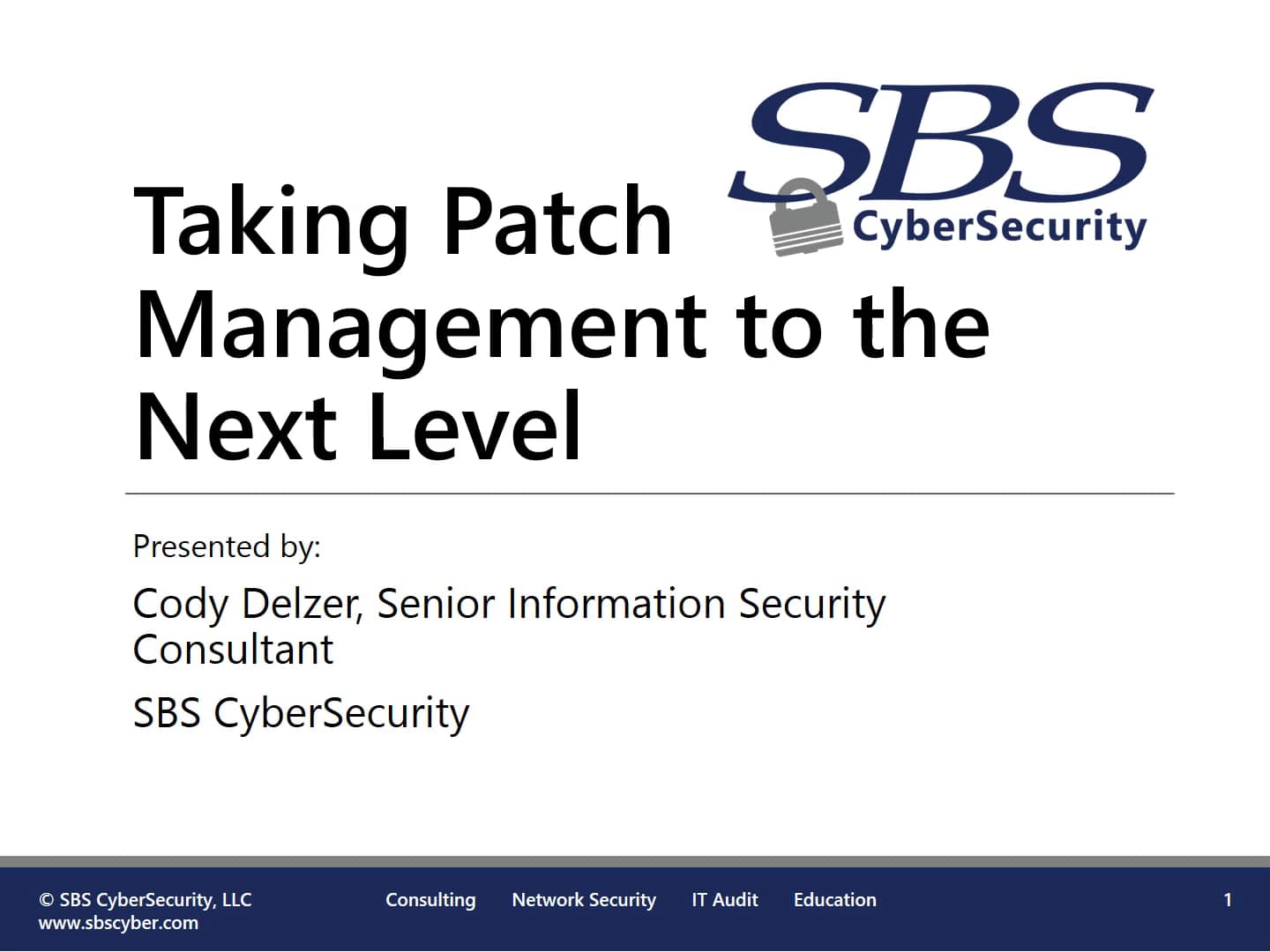 CyberByte: Taking Patch Management to the Next Level on Vimeo