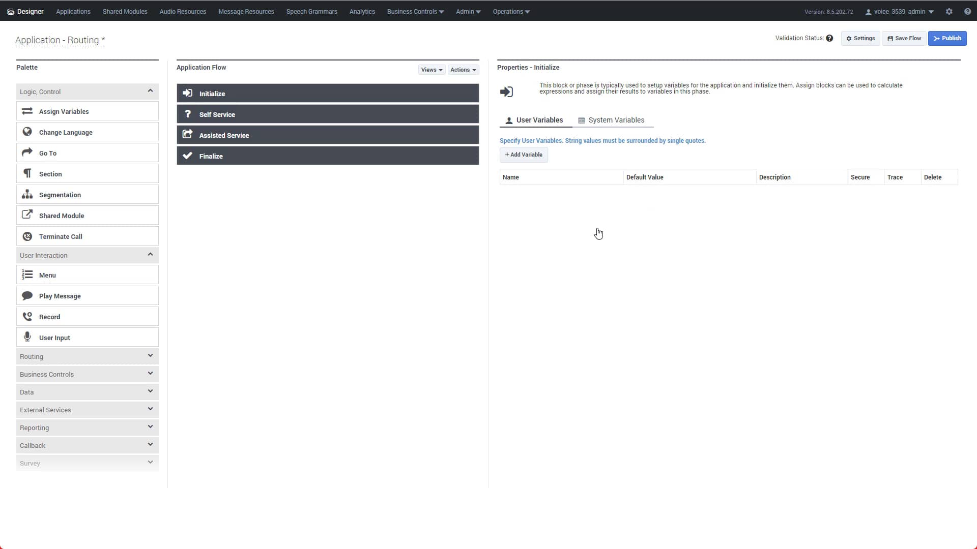Genesys Designer: Creating an application on Vimeo