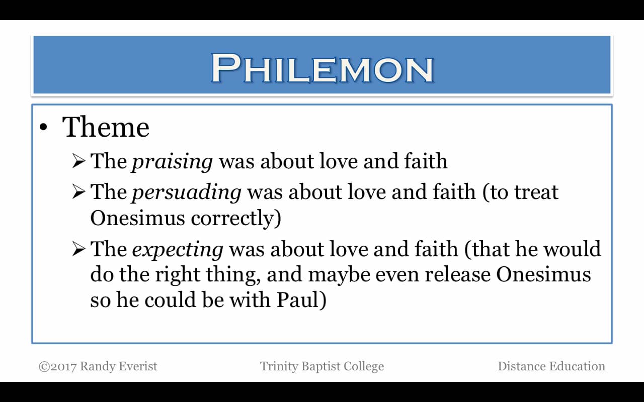 Philemon: Theme on Vimeo