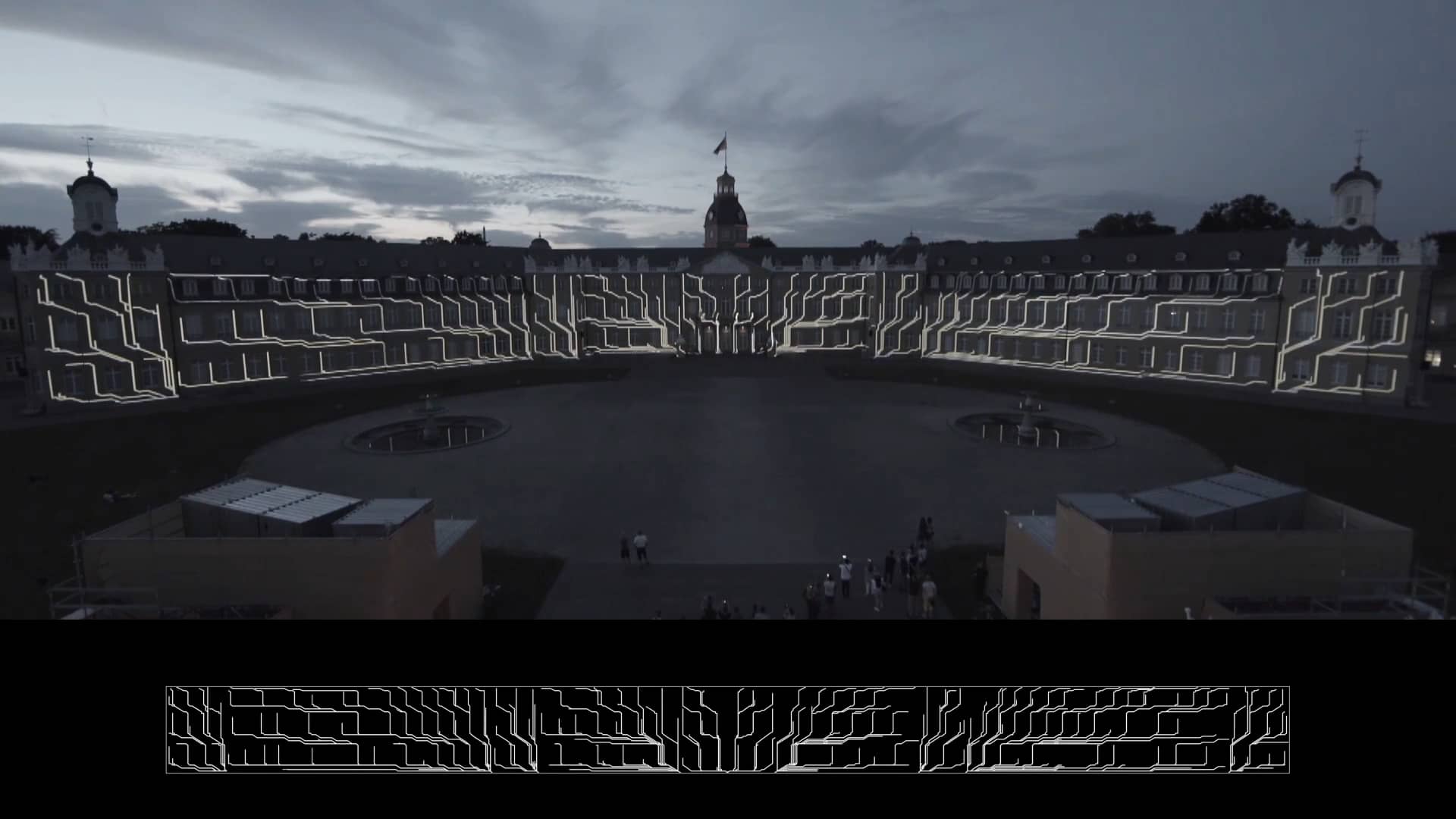 zaha hadid architects casts digital light mapping projection on a ...