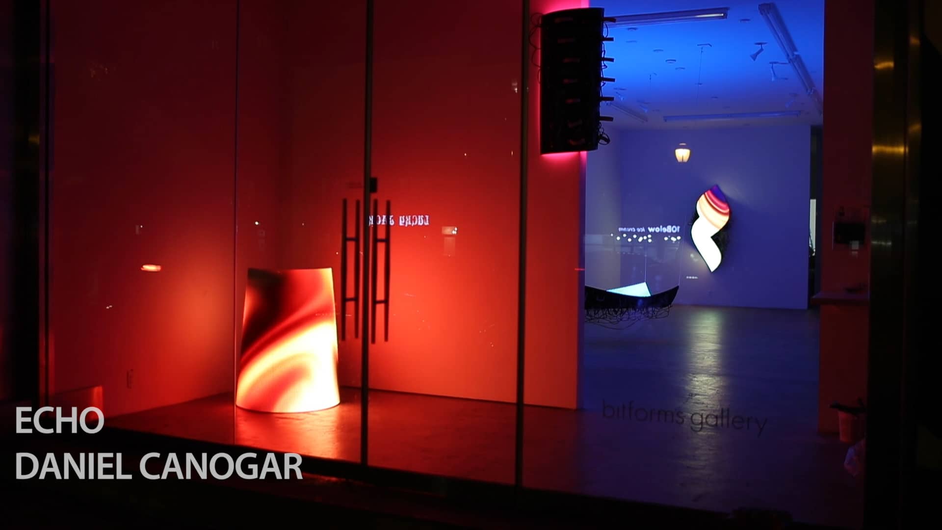 Daniel Canogar, "Echo," bitforms gallery, 2017 on Vimeo