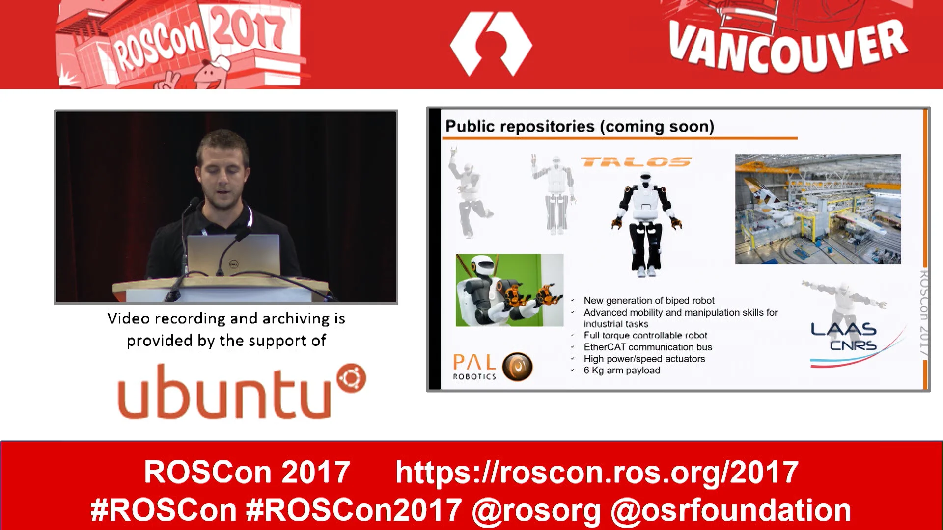 ROSCon 2017 Vancouver Day 2: How to design ROS-powered robots on Vimeo