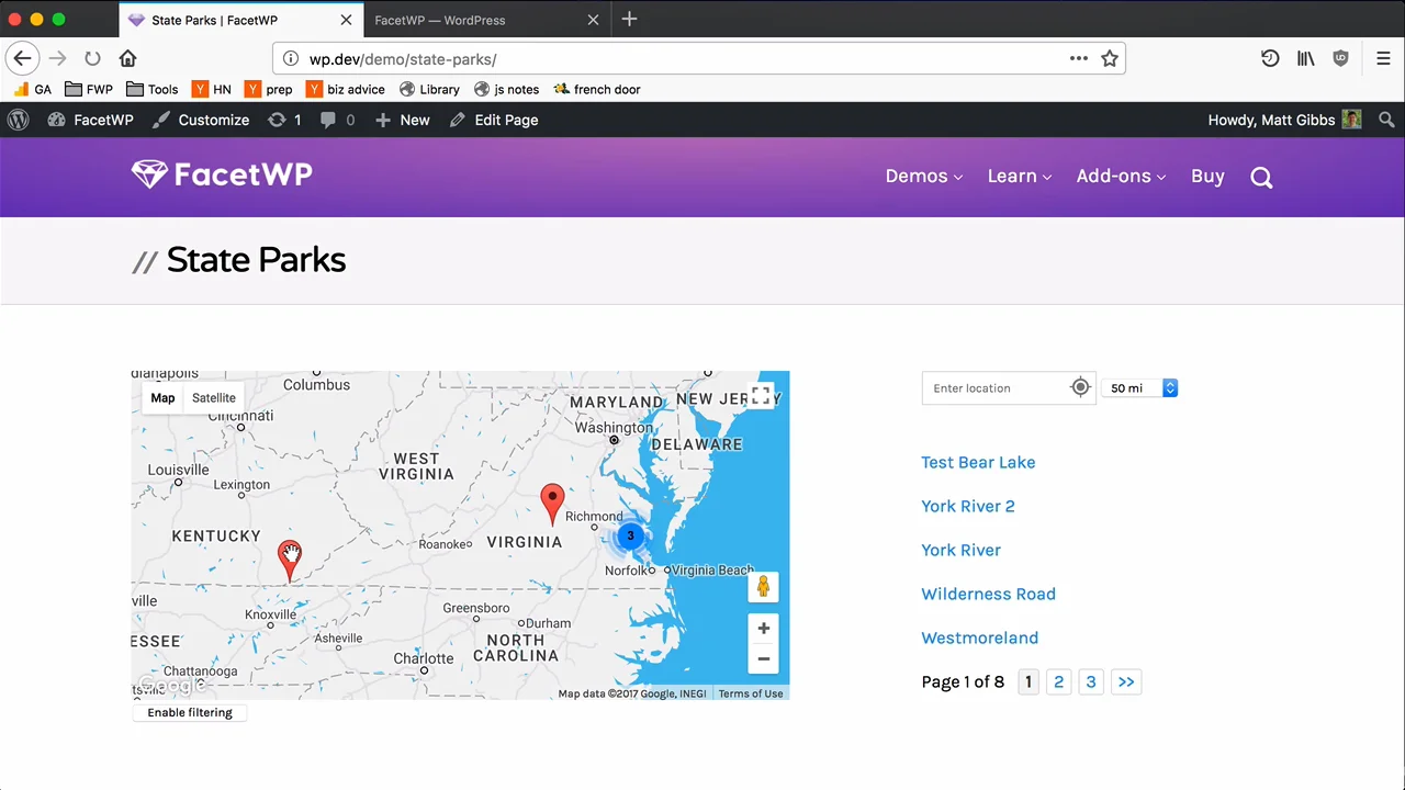 FacetWP - Map Facet add-on on Vimeo