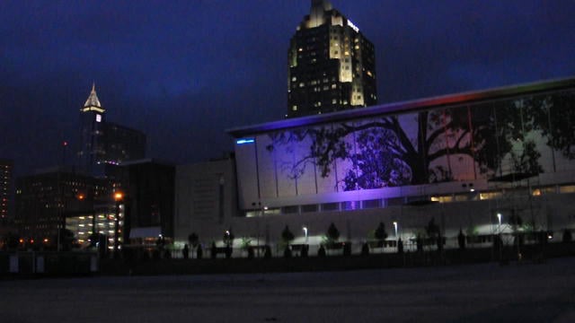Shimmer Wall at Raleigh Downtown Amphitheater on Vimeo