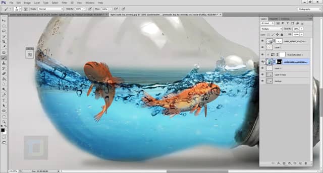 Photoshop Tutorial Photo Manipulation Water Splash in Bulb(360p) on Vimeo