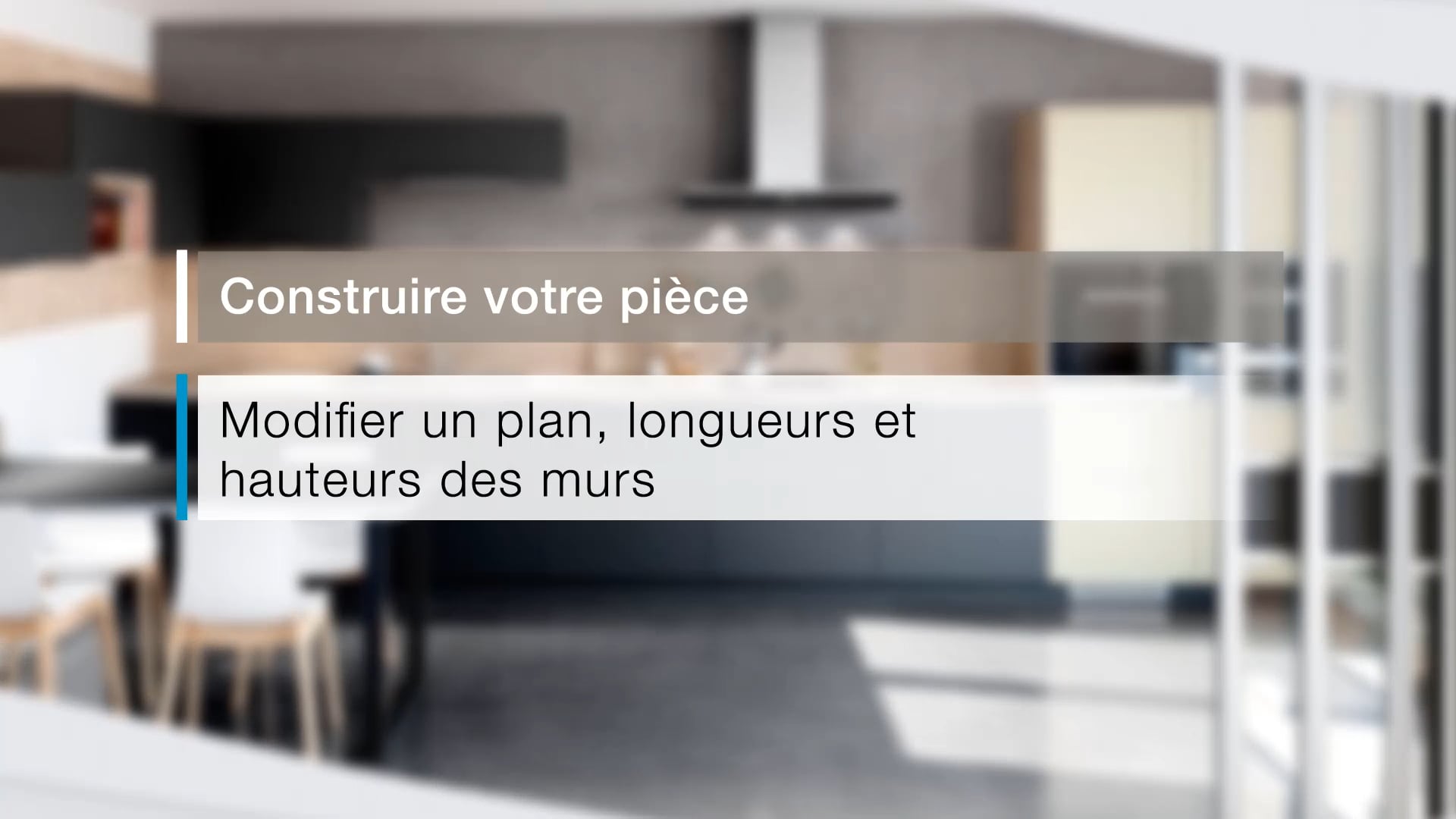 Modifier un plan, longueurs et hauteurs des murs on Vimeo