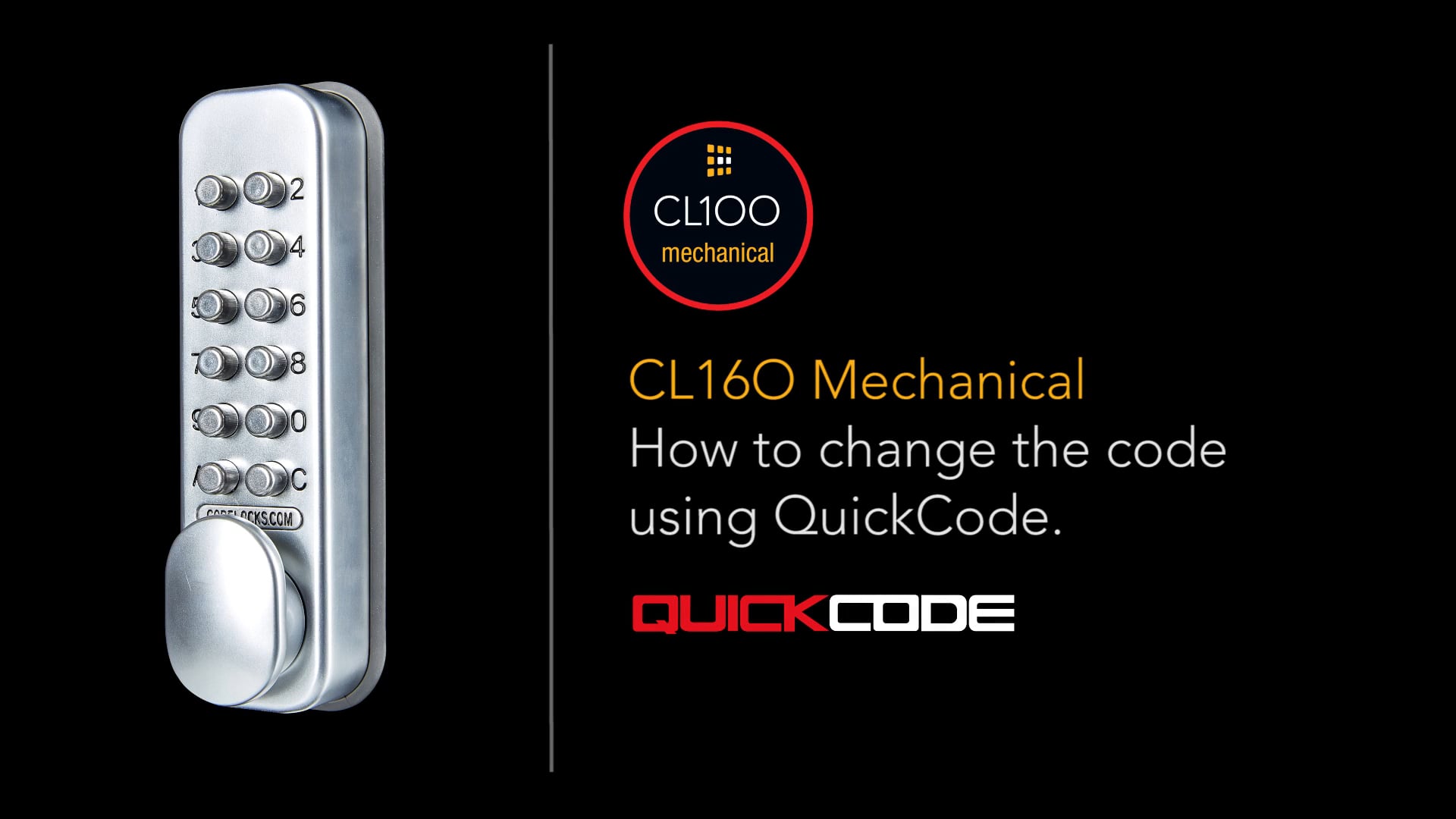 CL160 QuickCode on Vimeo