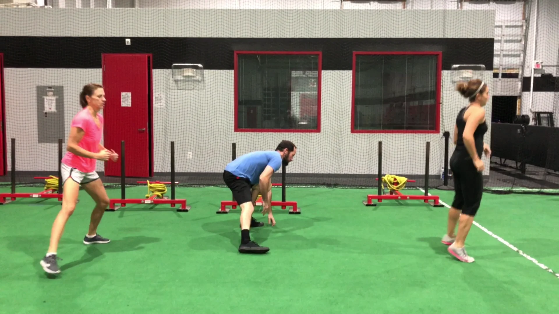 Lateral Lunges with Shuffle on Vimeo
