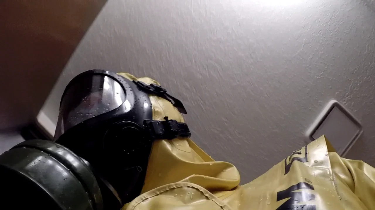 Housework in trellchem suit on Vimeo