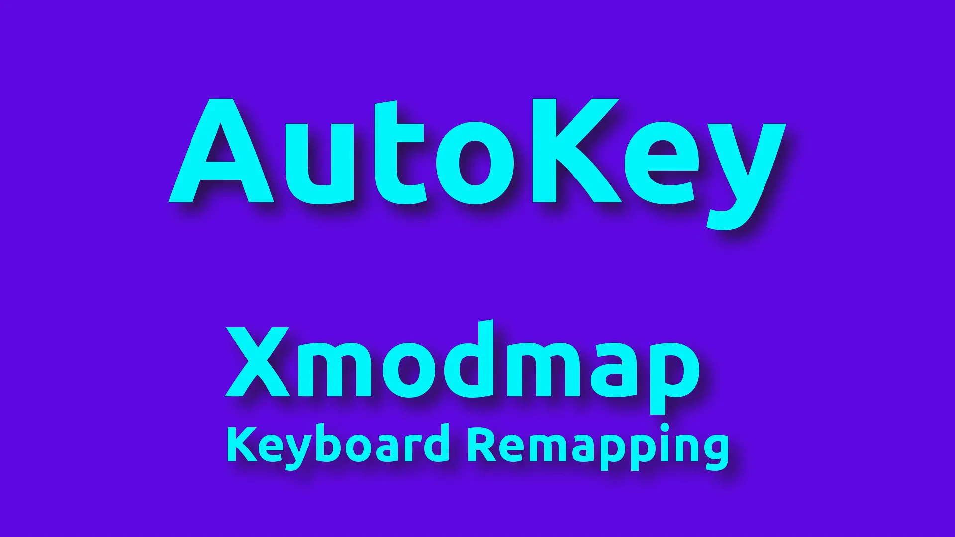 Linux AutoKey Function Key Remapping to Modifier Using Xmodmap on Vimeo
