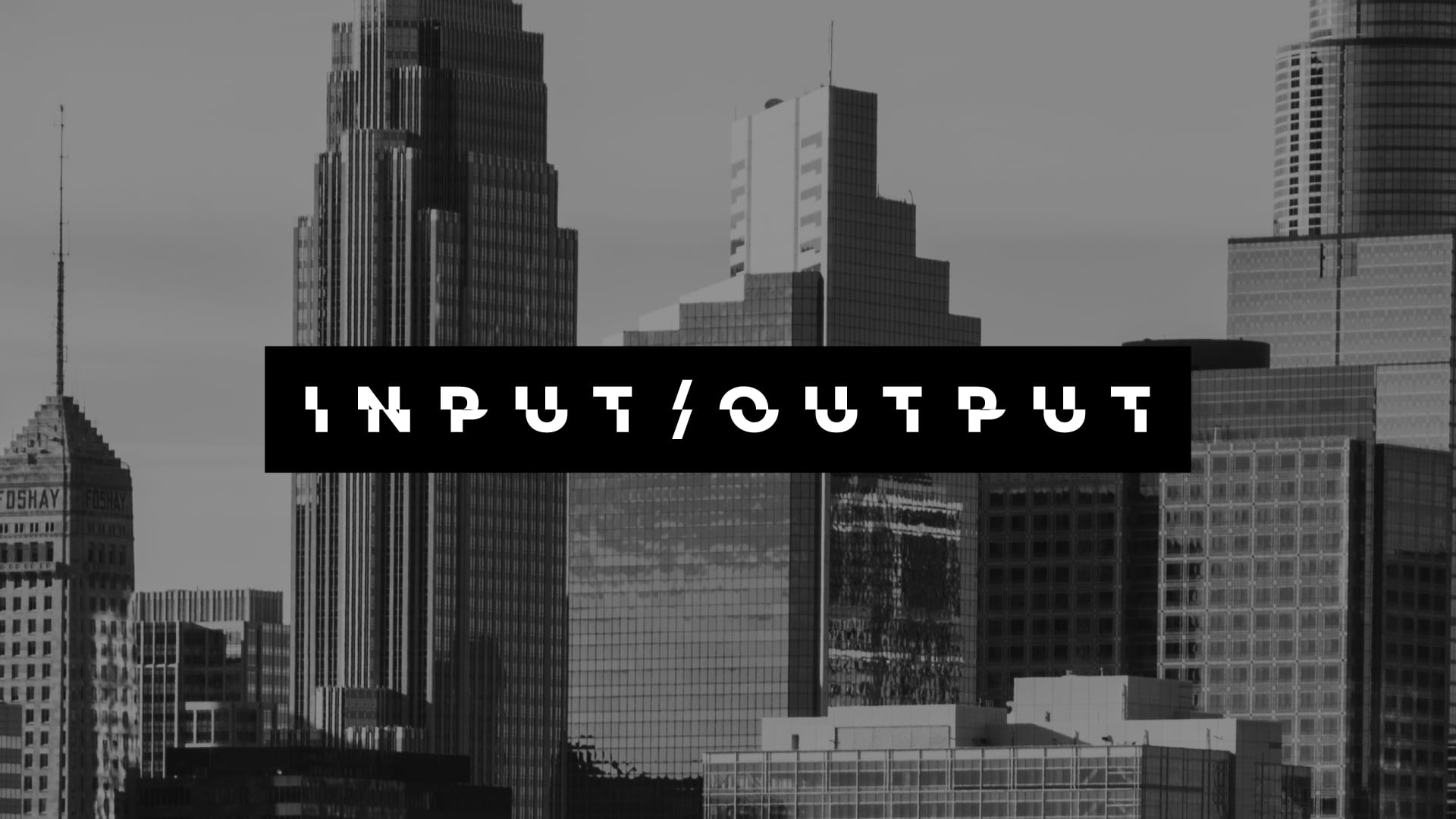 Input/Output - Input Output - Part 1 - Peter Haas on Vimeo