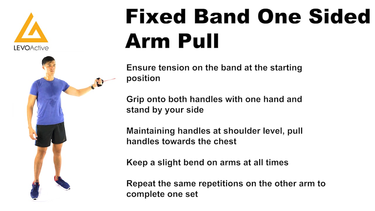 Fixed Band One Sided Arm Pull on Vimeo