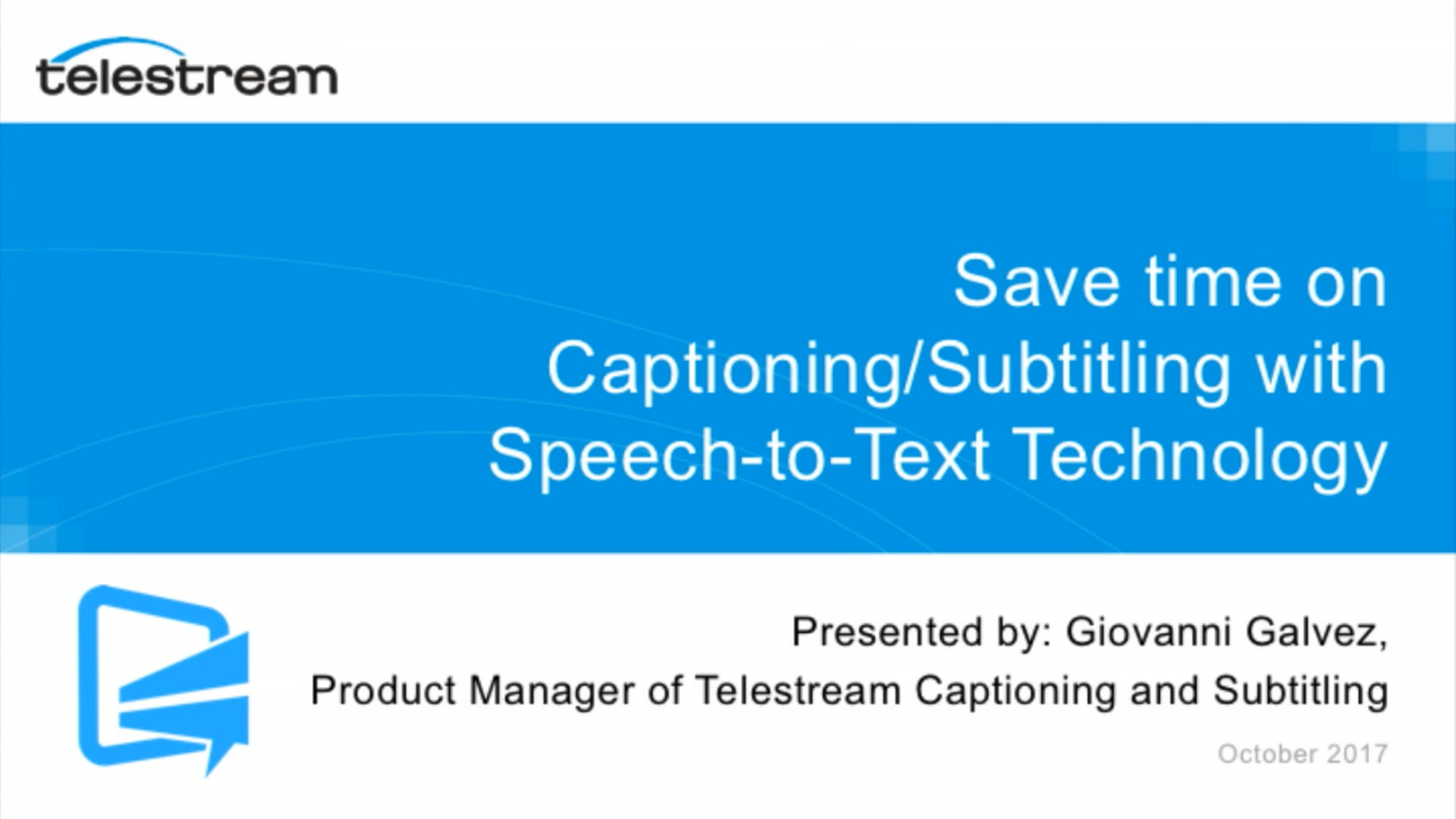 Save time on Captioning/Subtitling with Speech-to-Text Technology on Vimeo
