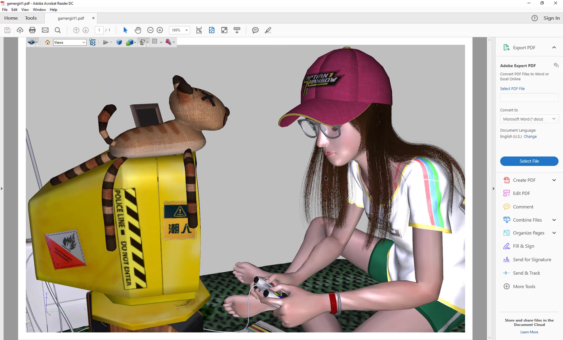 4D Publish: Exporting the gamer.c4d scene to 3D PDF on Vimeo
